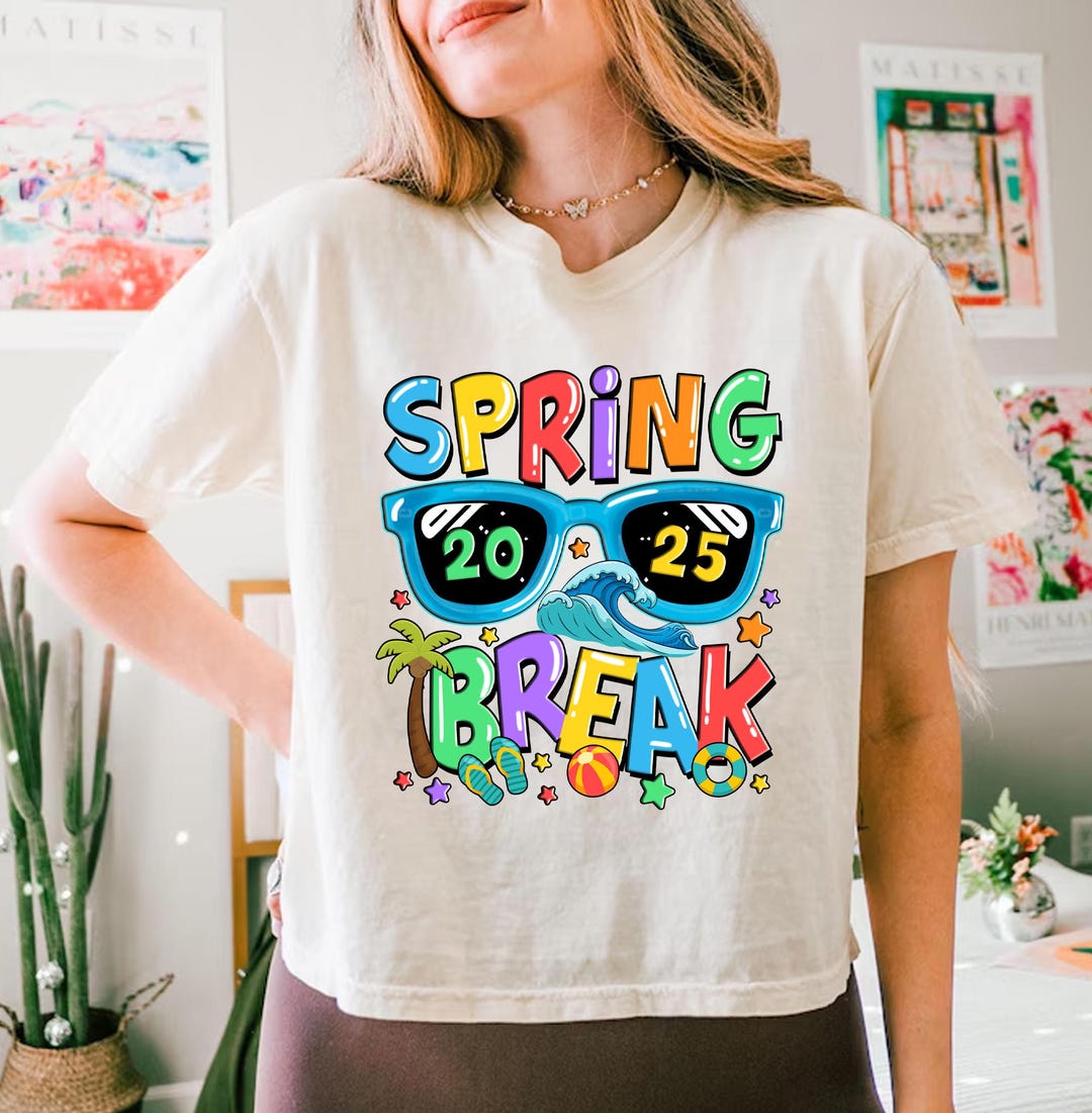 Spring Break 2025 Png, Spring Break Squad Png, Funny Spring Png, Beach ...