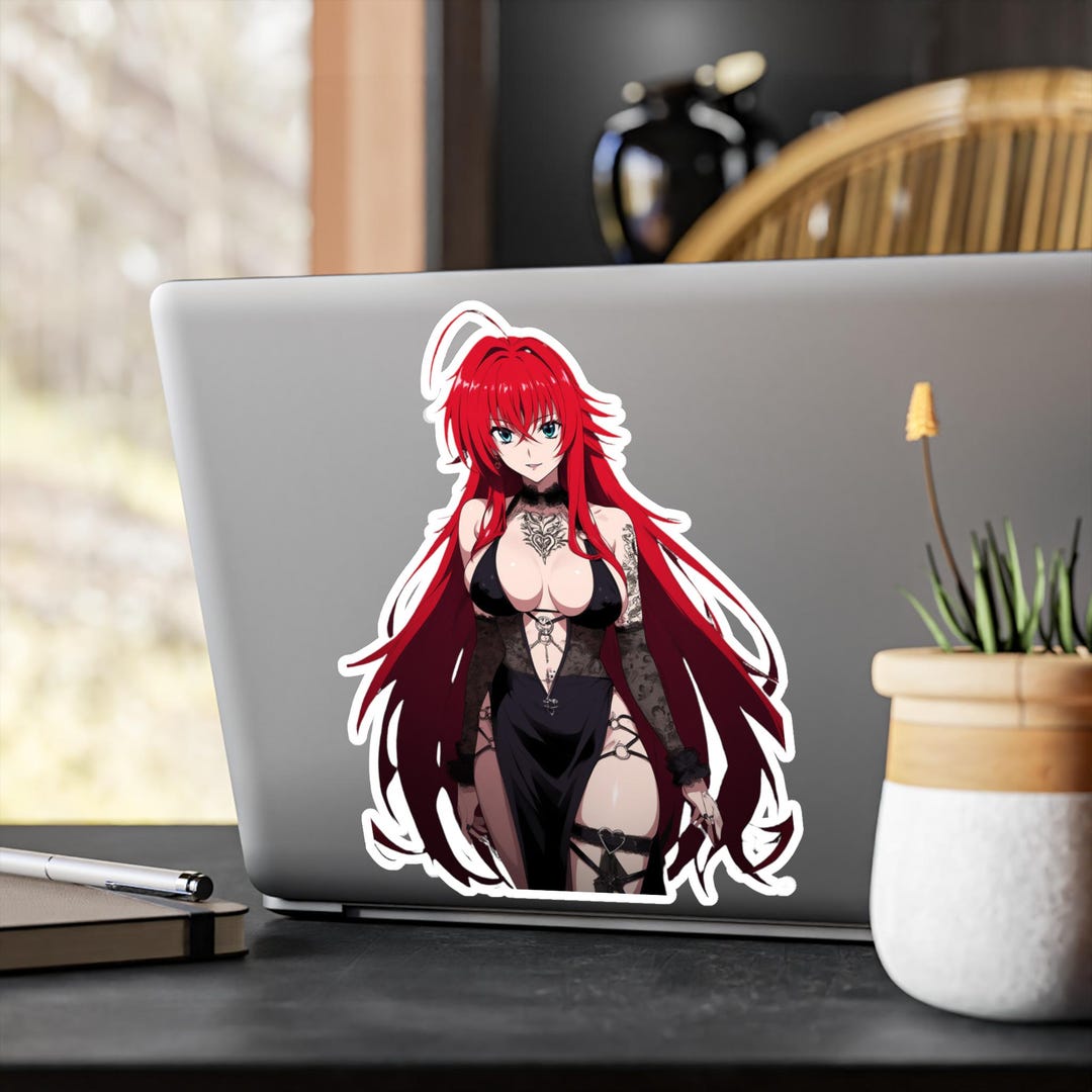 Rias Gremory High School Dxd, Gothic Style Sticker, Anime Waifu Kiss ...