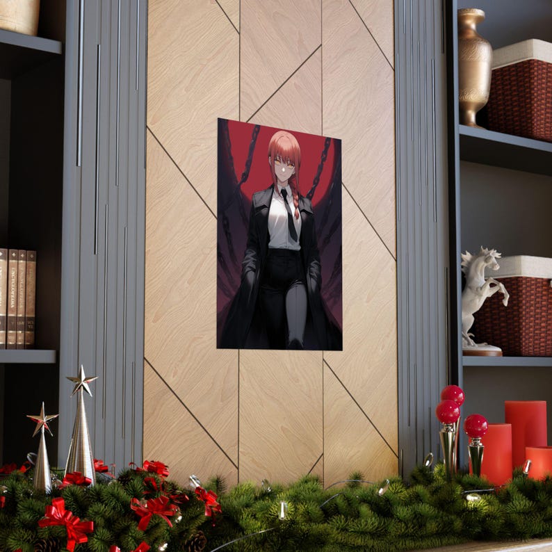 Anime Waifu Poster, Matte Vertical Posters for Otaku, Chainsaw Man ...
