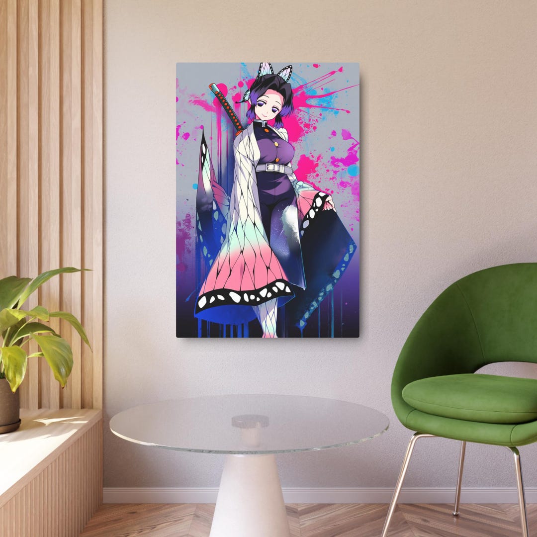 Shinobu Kocho Demon Slayer Poster | Vintage Anime Art Print | Aesthetic ...