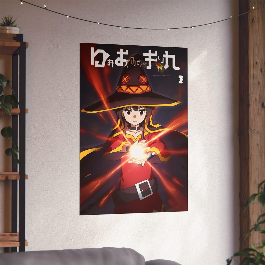 Megumin From Konosuba, Waifu, Explosion Magic, Home Decor, Wall Art ...