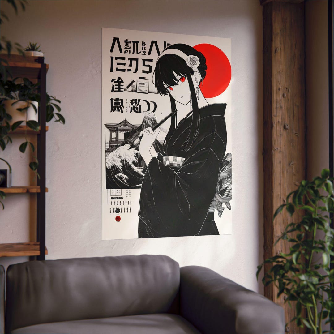 Yor Forger Spy X Family Anime Girl Japanese Art Style, Matte Vertical ...