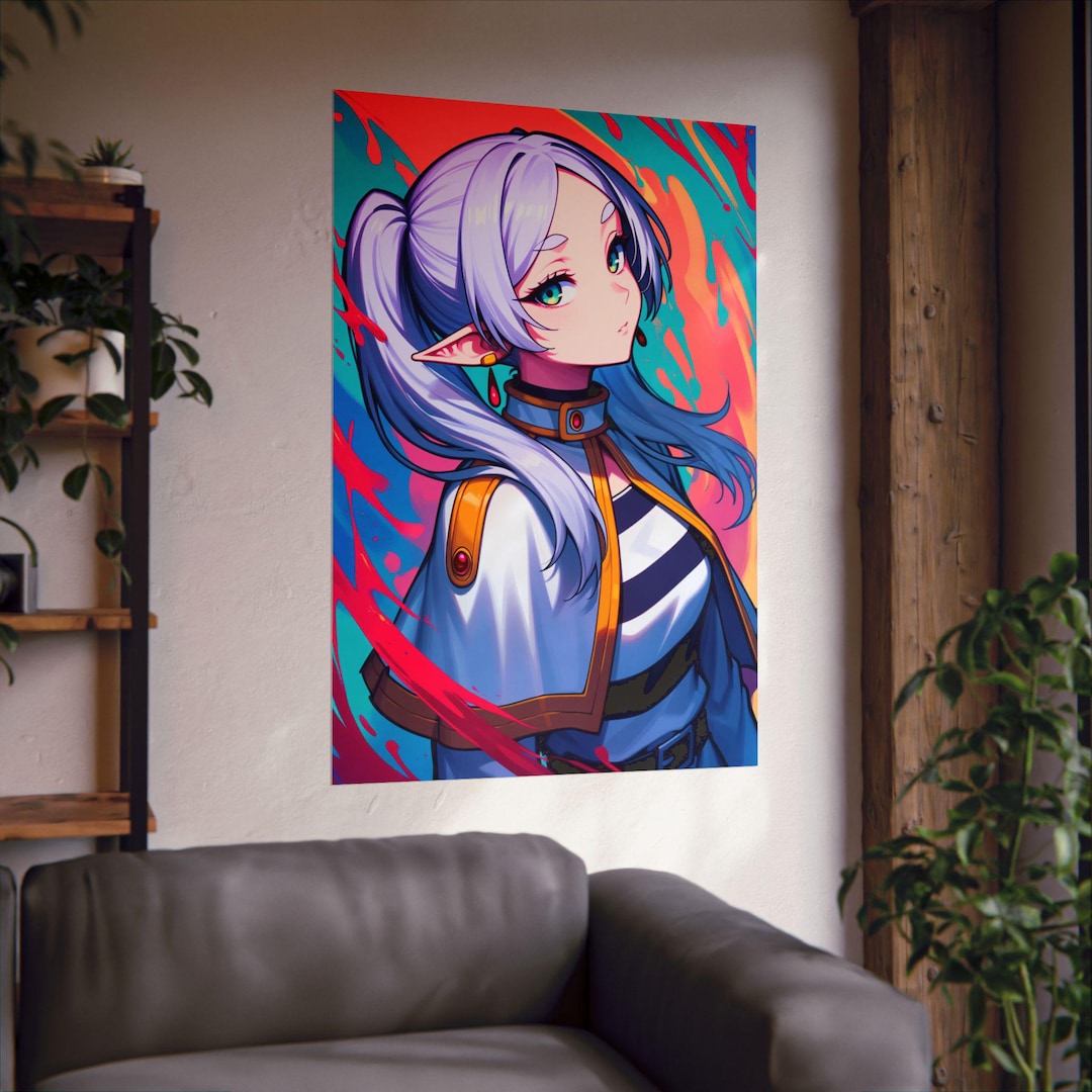 Frieren Beyond Journeys End, Anime Waifu Poster, Matte Vertical Posters ...