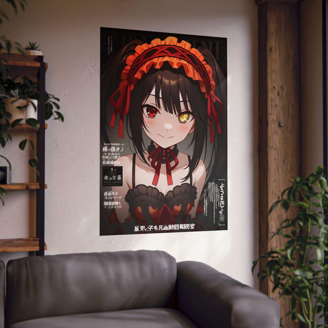 Kurumi Tokisaki Anime Poster: Date a Live Zafkiel Clock Design - Etsy