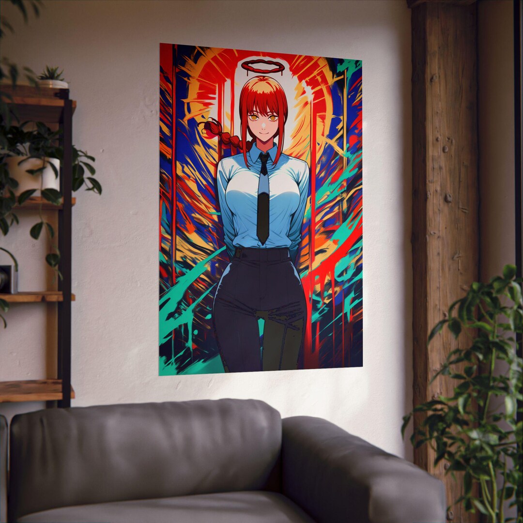 Makima Anime Poster: Chainsaw Man Waifu, Abstract Art Print - Etsy
