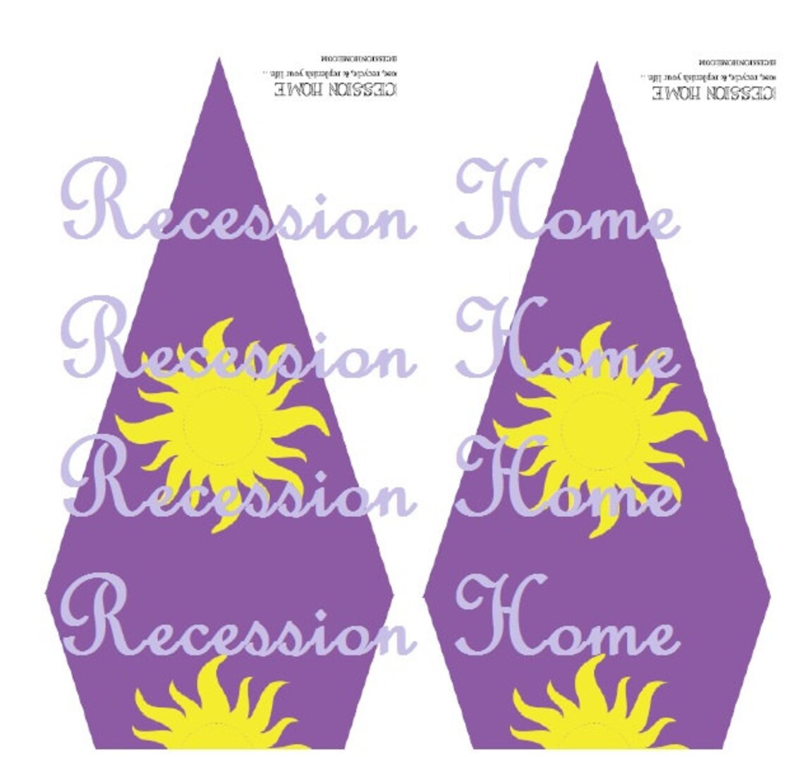 Large Sunburst PDF for Rapunzel Tangled Lantern Decorations or Iron On ...