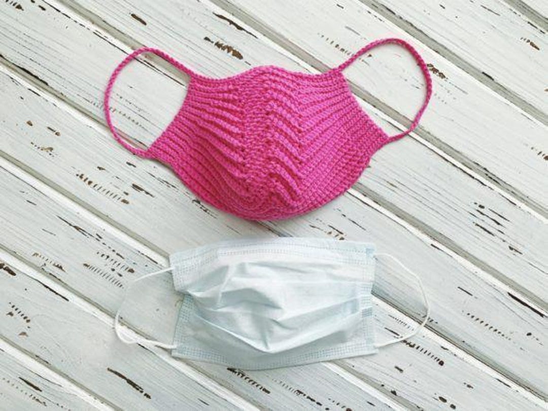 Reusable Face Mask Crochet Pattern, Reusable Face Mask, Tight-fitting ...