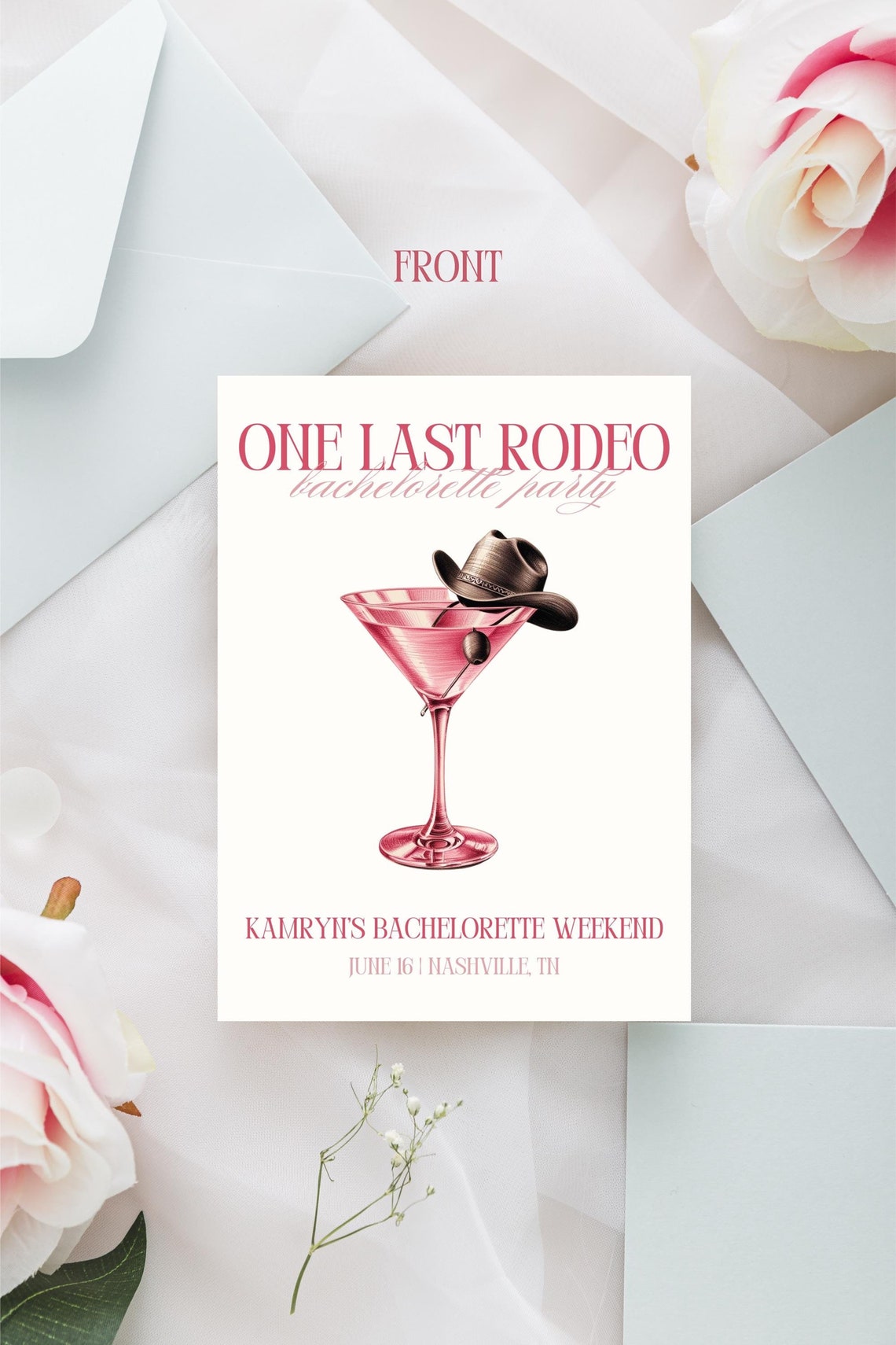 One Last Rodeo Bachelorette Party Weekend Digital File, Western ...
