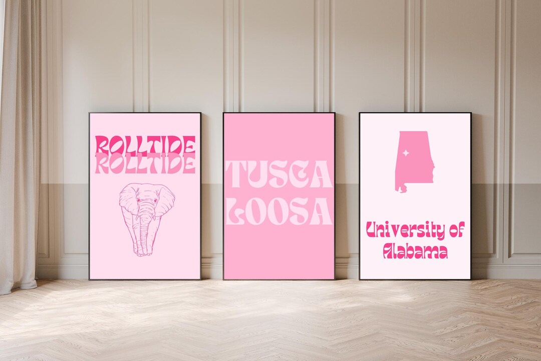 CUSTOM Pink College Prints: Mascot Dorm Decor (digital Download ...