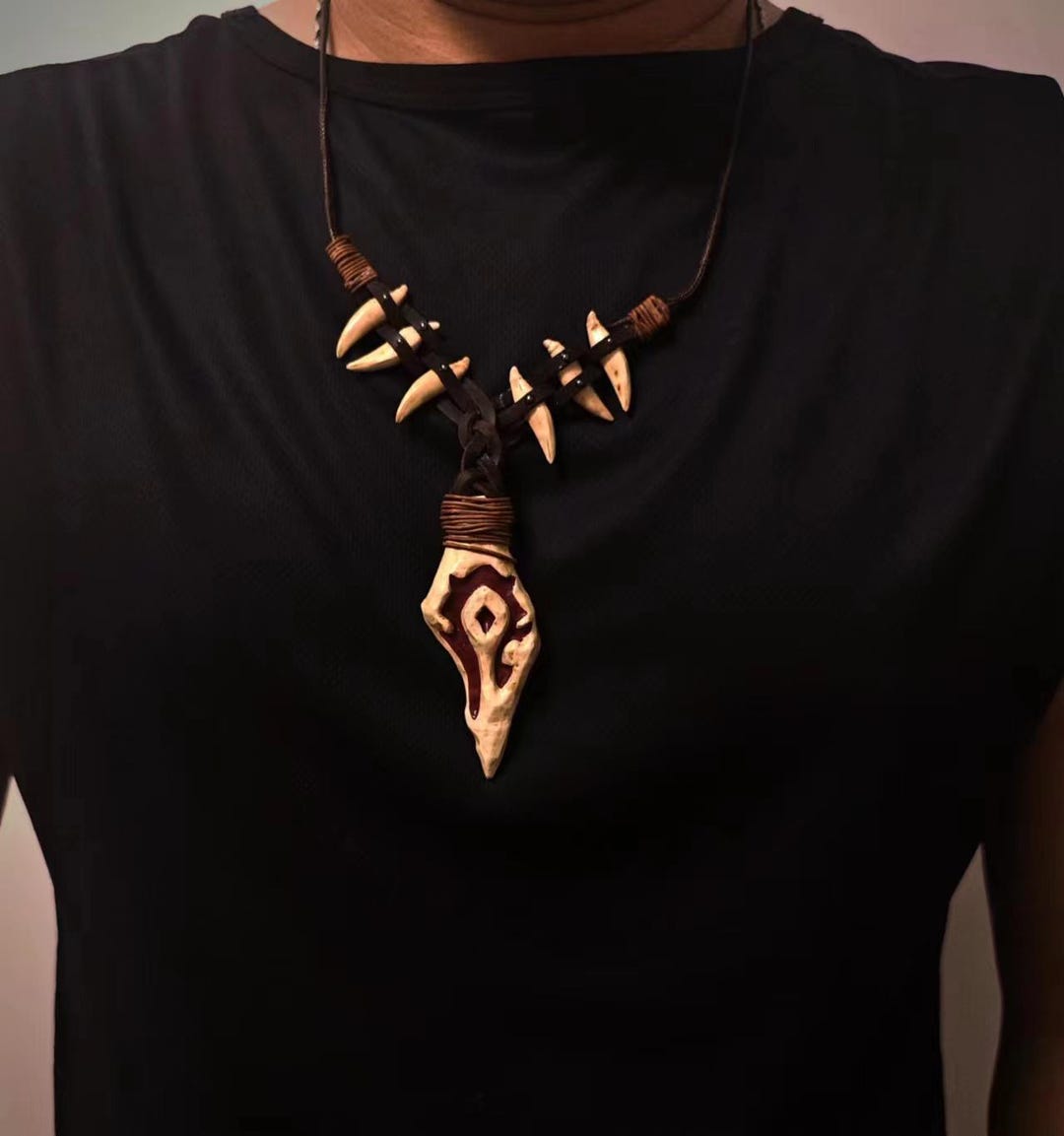 World of Warcraft Inspired WOW Varok Saurfang Horde Necklace Birthday ...