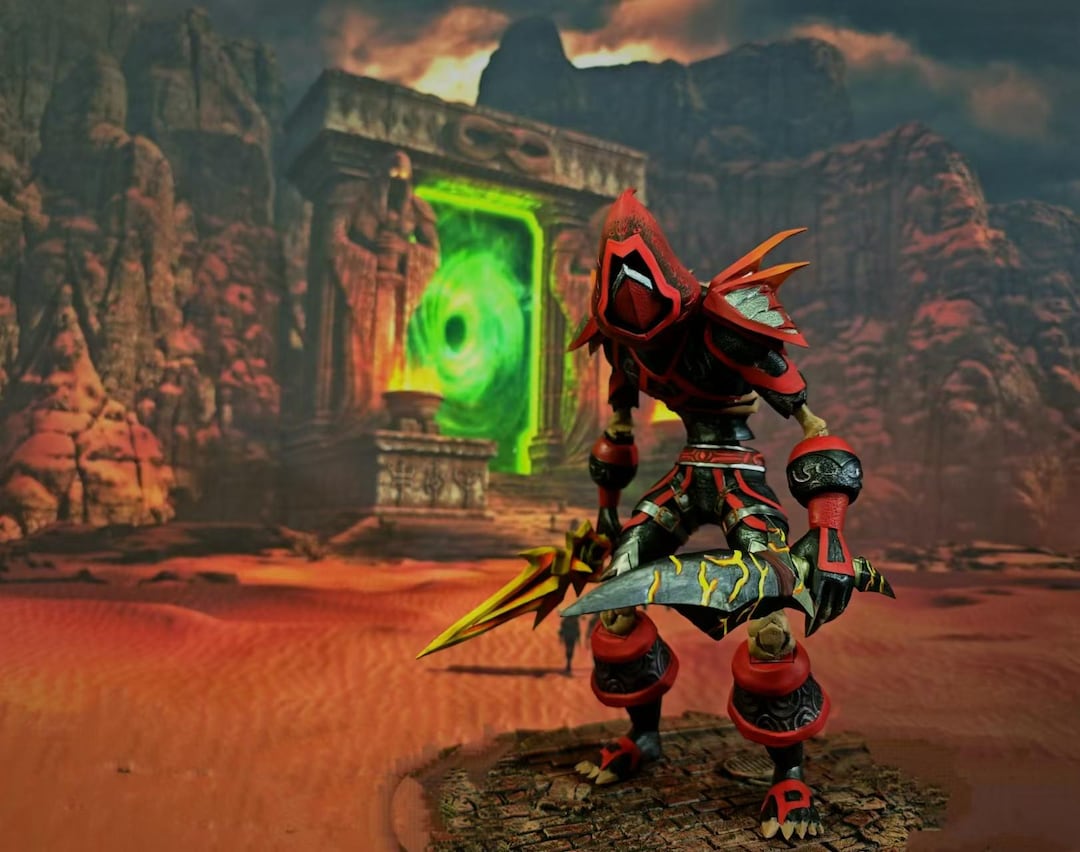 World of Warcraft Inspired Bloodfang T2 Armor Rogue Figure Hand-painted ...