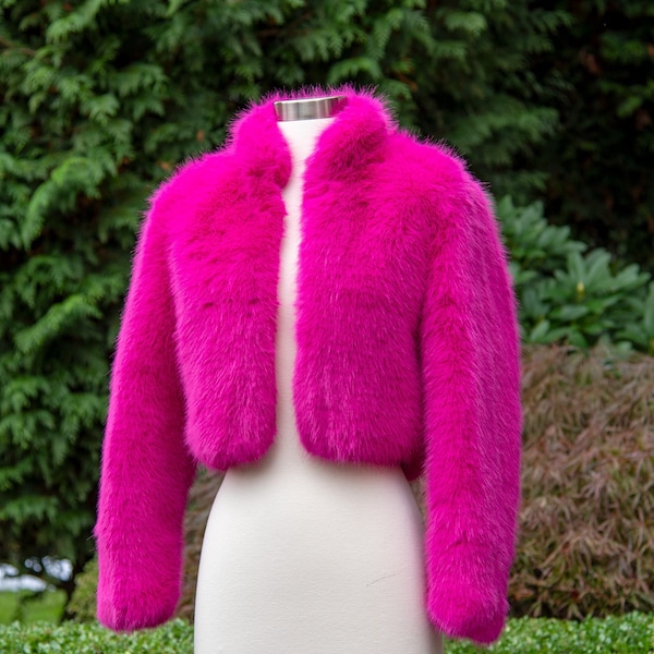 Pink Fur Coat - Etsy