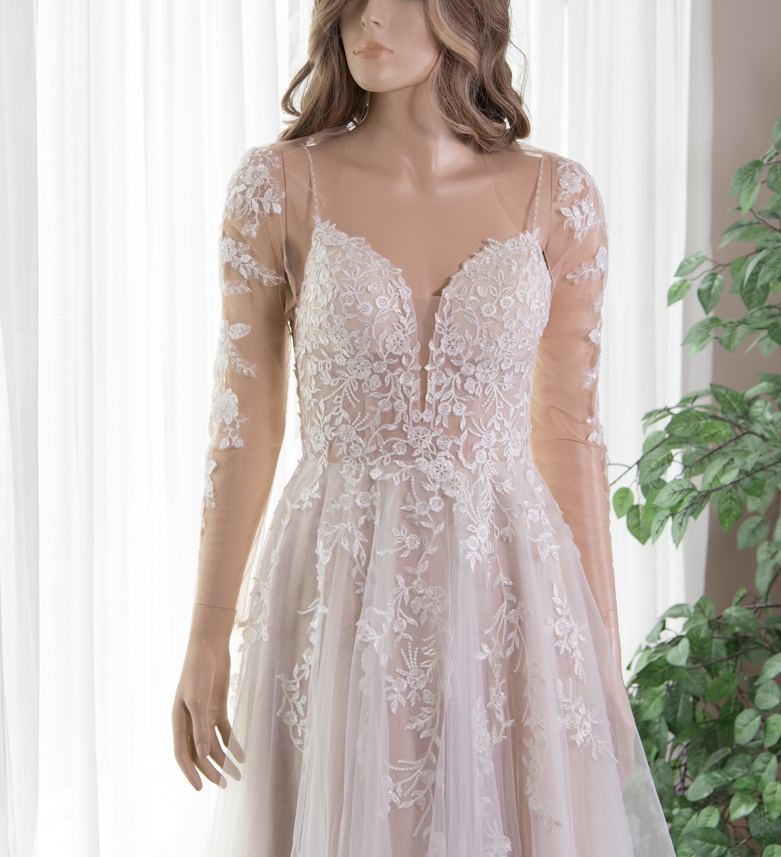 Add Long Sleeves to Your Dress Without Sewing Detachable Beaded Sleeves ...