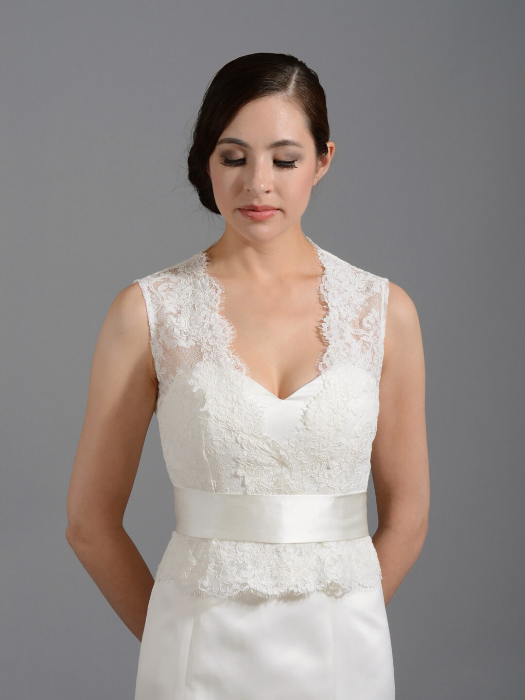 Ivory Lace Jacket Bridal Bolero Wedding Jacket Wedding Bolero ...