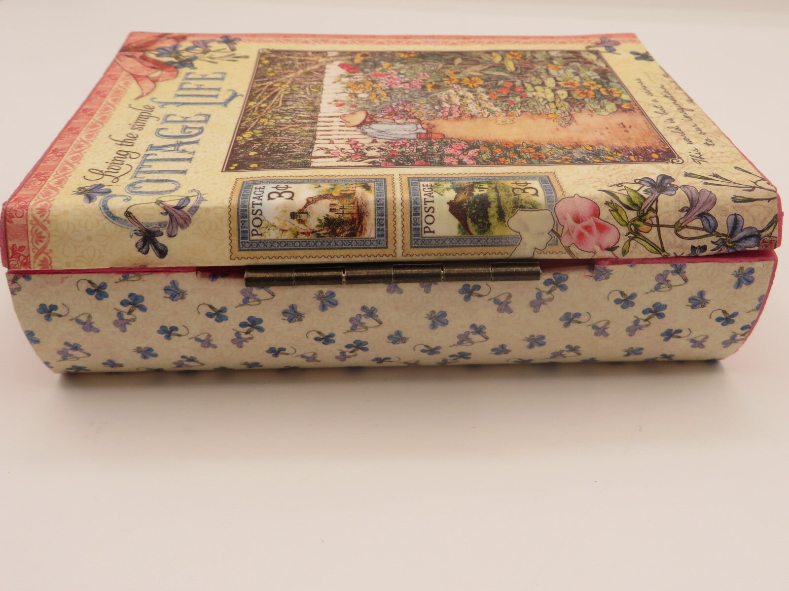 Vintage Wood Book Box, Upcycled, Small, Memory, Keepsake, Cottage Life ...