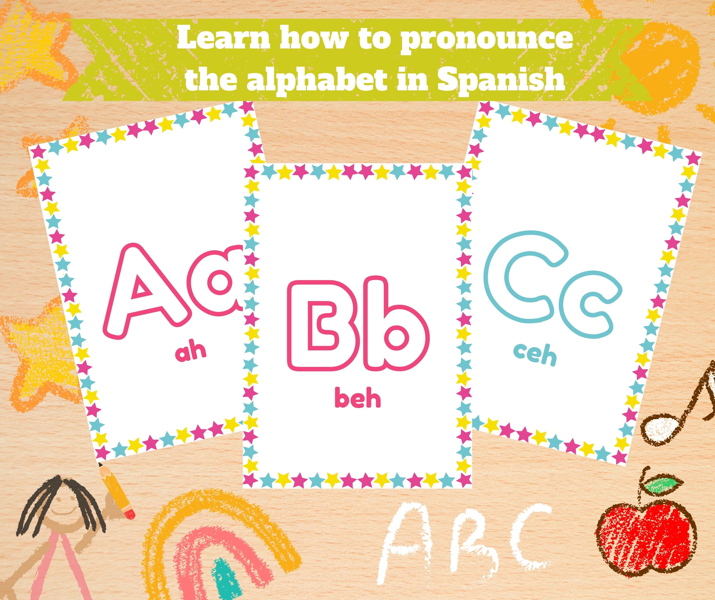 Spanish Alphabet Coloring Book | Learn Abcs & Words | Printable Early ...