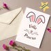 Feliz Pascua Tarjeta, Easter Bunny Card, Spanish Easter Card, Spanish ...