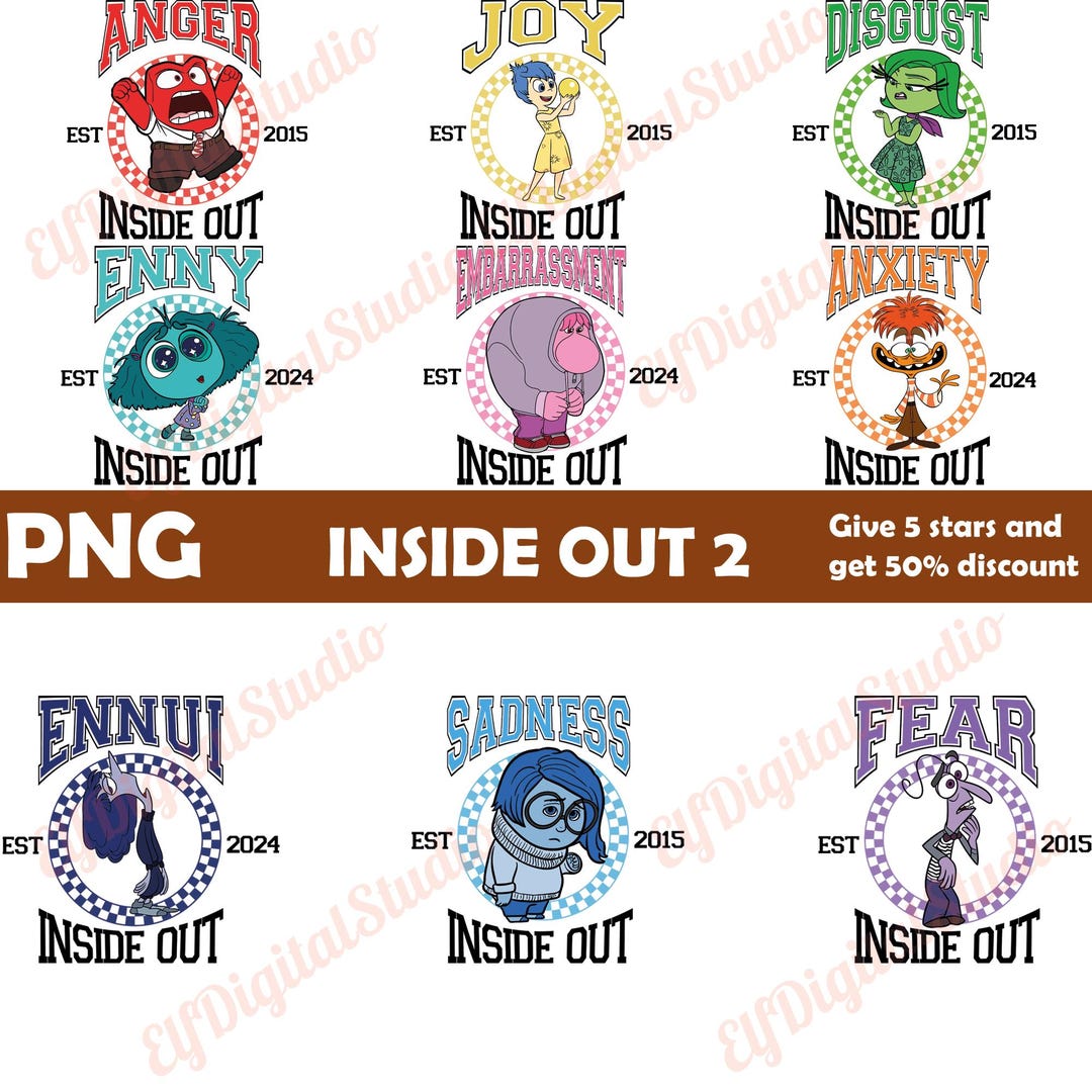 Inside Out 2 Emotions PNG, Disney Emotional Png, İnside Out 2 Est Png ...