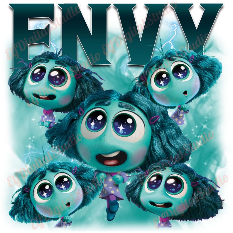 Inside Out 2 PNG Bundle | Emotions Clipart | Digital Download | Sadness ...