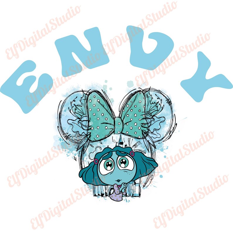 Inside Out 2 Digital PNG Bundle | Disney Emotions Set | Anxiety, Joy ...