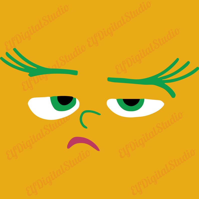 Disney Inside Out 2 Characters Face Png, It's Okay to Feel Png,inside ...