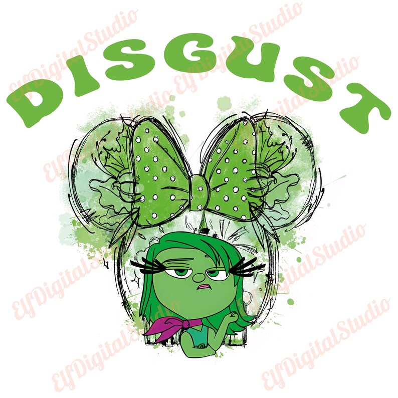 Inside Out 2 Digital PNG Bundle | Disney Emotions Set | Anxiety, Joy ...