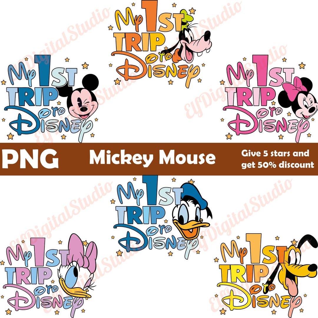 My 1st Trip to Disney Mickey Mouse Png, Disney Mickey Mouse Family Trip ...