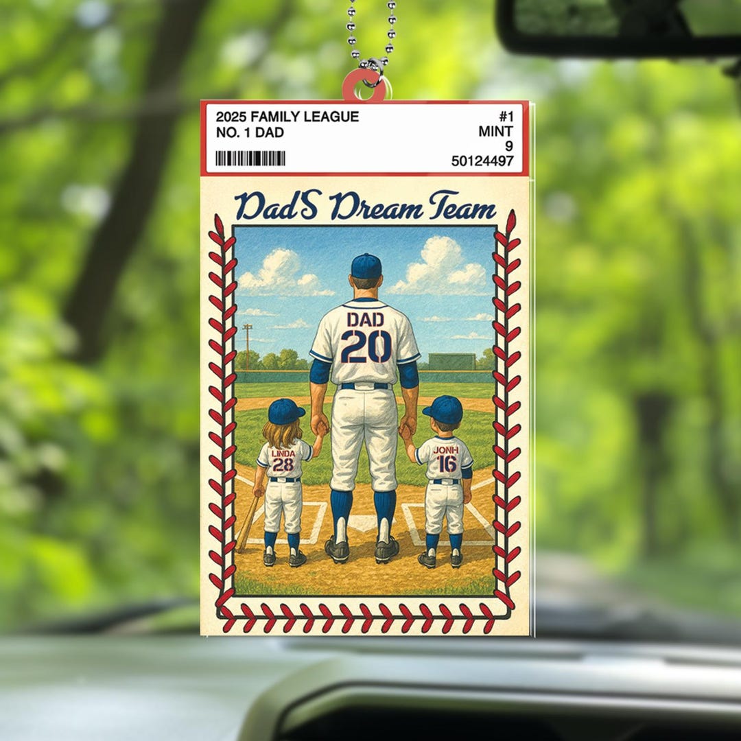 Custom Trading Card Style Father’s Day Gift From Kids, Personalized Dad ...