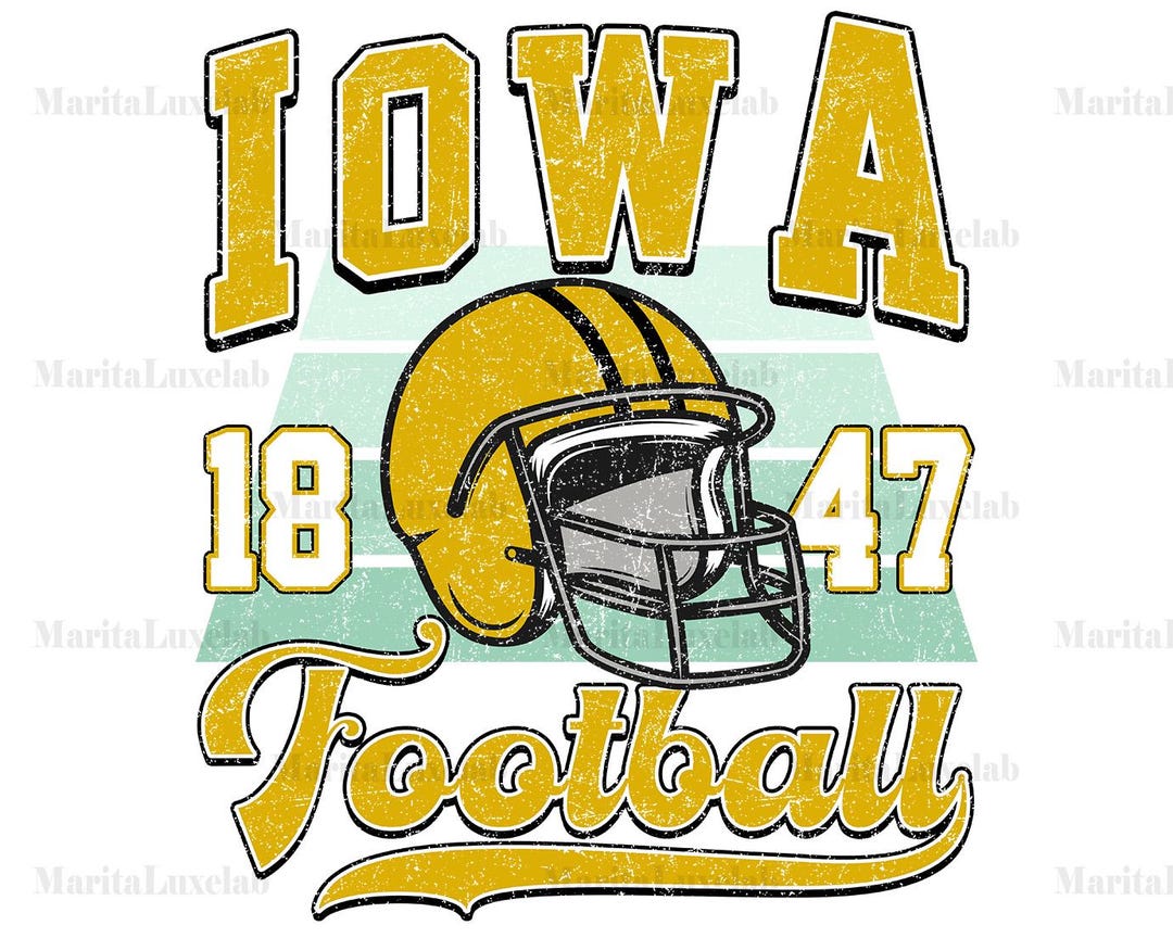 Lowa Football Png, Football Lovers, Lowa Fan Gift, Trendy Lowa Football ...