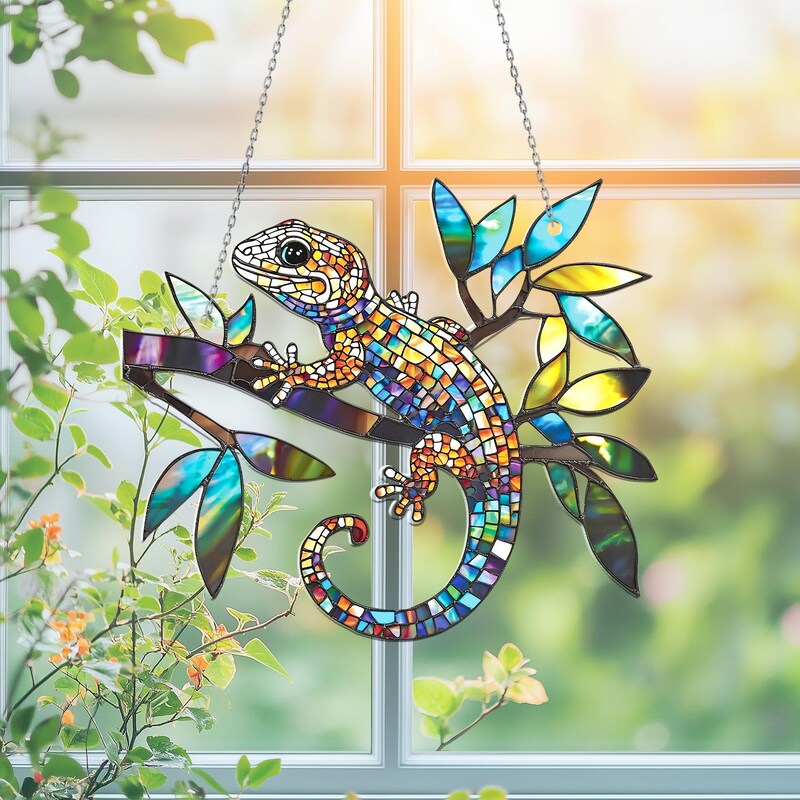 Mosaic Gecko - Etsy UK