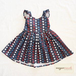 Stunning Red, White and Blue Stars Dress! Unique & Comfortable for ...