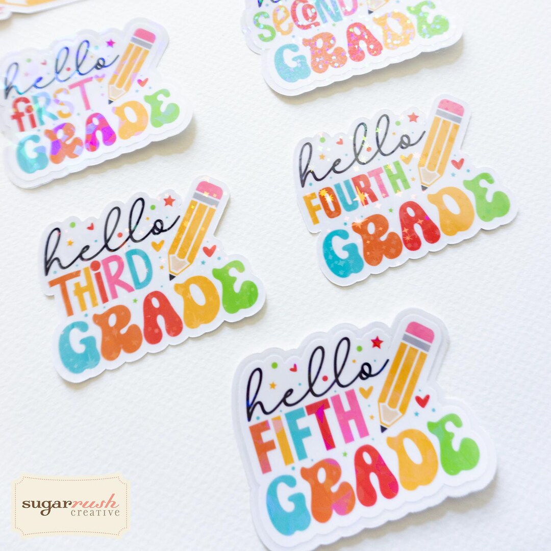 Back to School Stickers - Fun and Retro School Themed Stickers - Etsy