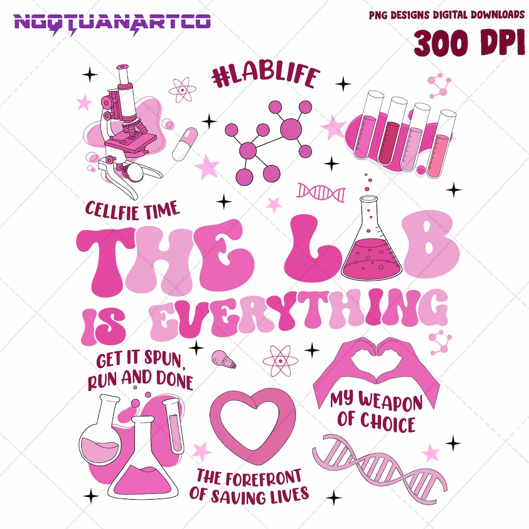 The Lab is Everything Valentine Png, Pink Retro the Lab's Prayer ...