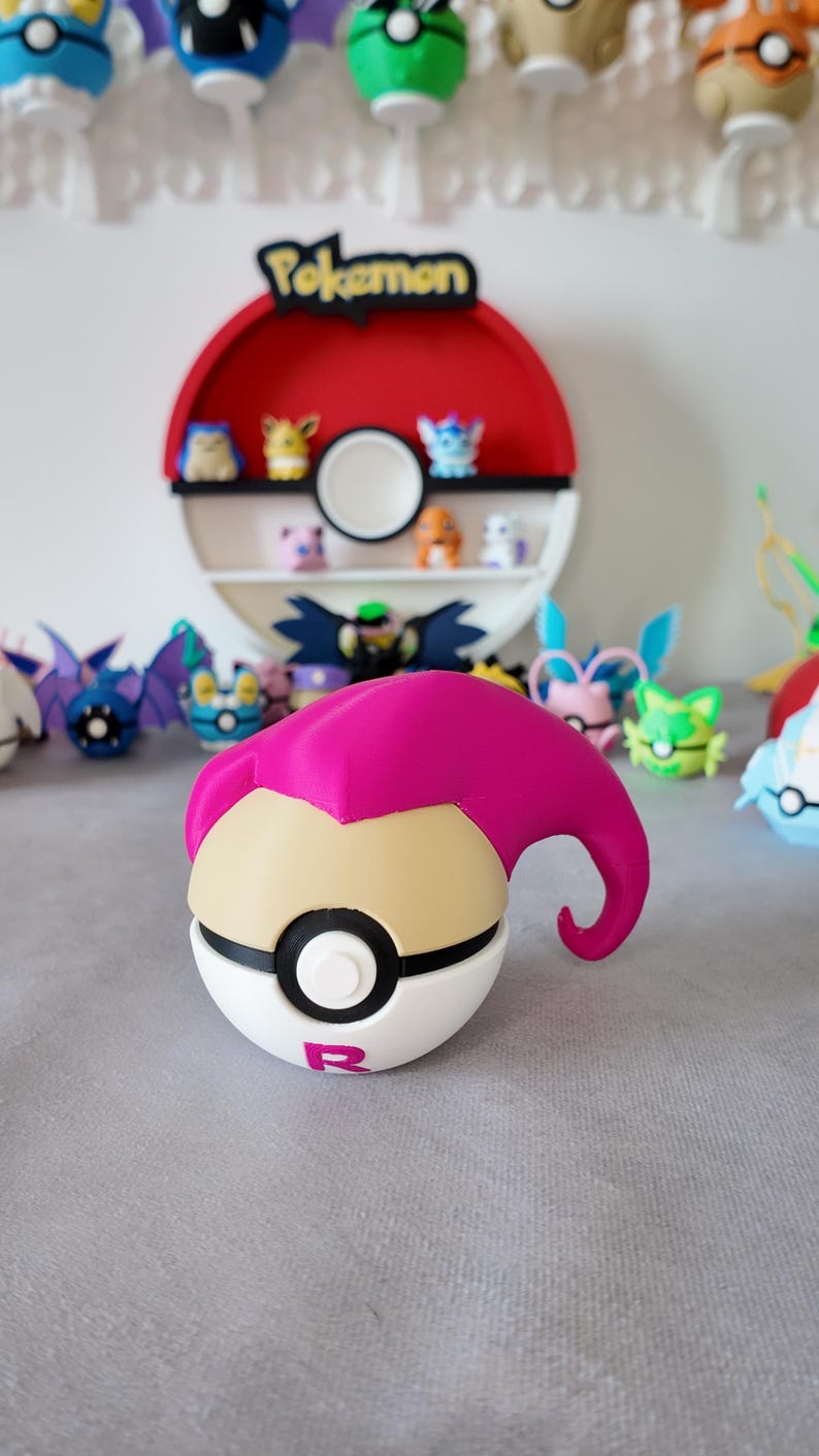 Jessie Team Rocket Pokeball Articulated – Designed by MS3D – Pokemon ...