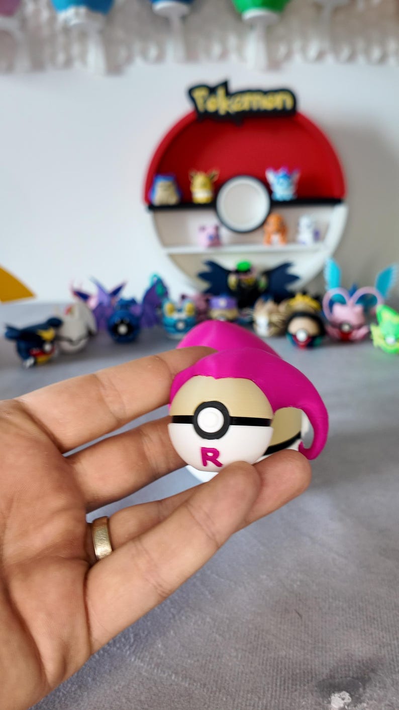 Jessie Team Rocket Pokeball Articulated – Designed by MS3D – Pokemon ...
