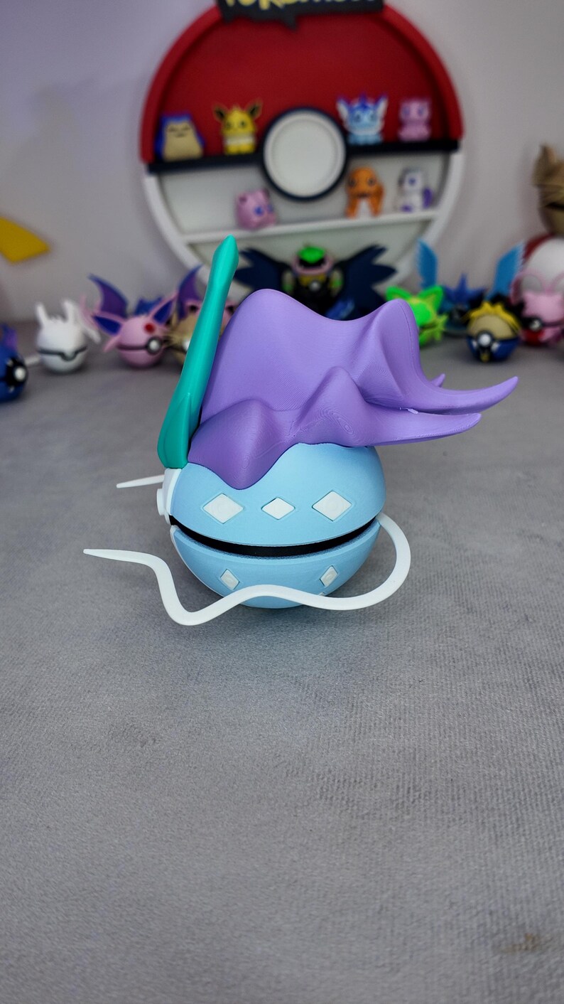 Suicune Pokeball – Legendary Pokémon 3D Printed Collectible – Gamer ...