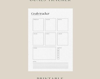 Goals Tracker - Etsy