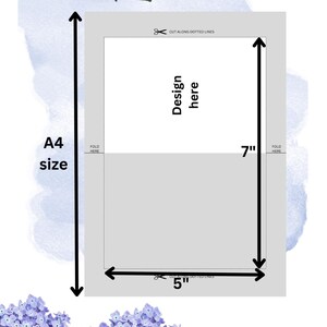 Printable Happy Birthday Greeting Card | Print in A4 Size Card or Paper ...