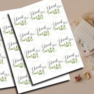 Printable Thank You Tags With Green Border | for Gifts Gifting & Small ...
