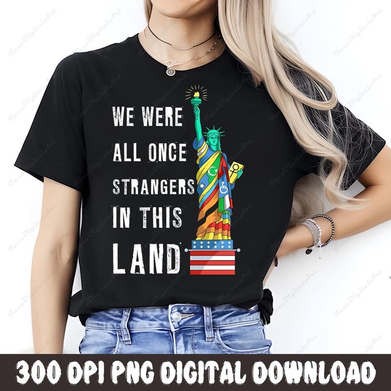 Liberty PNG Design, Immigrant Art Print, Unity Freedom Graphics, Statue ...