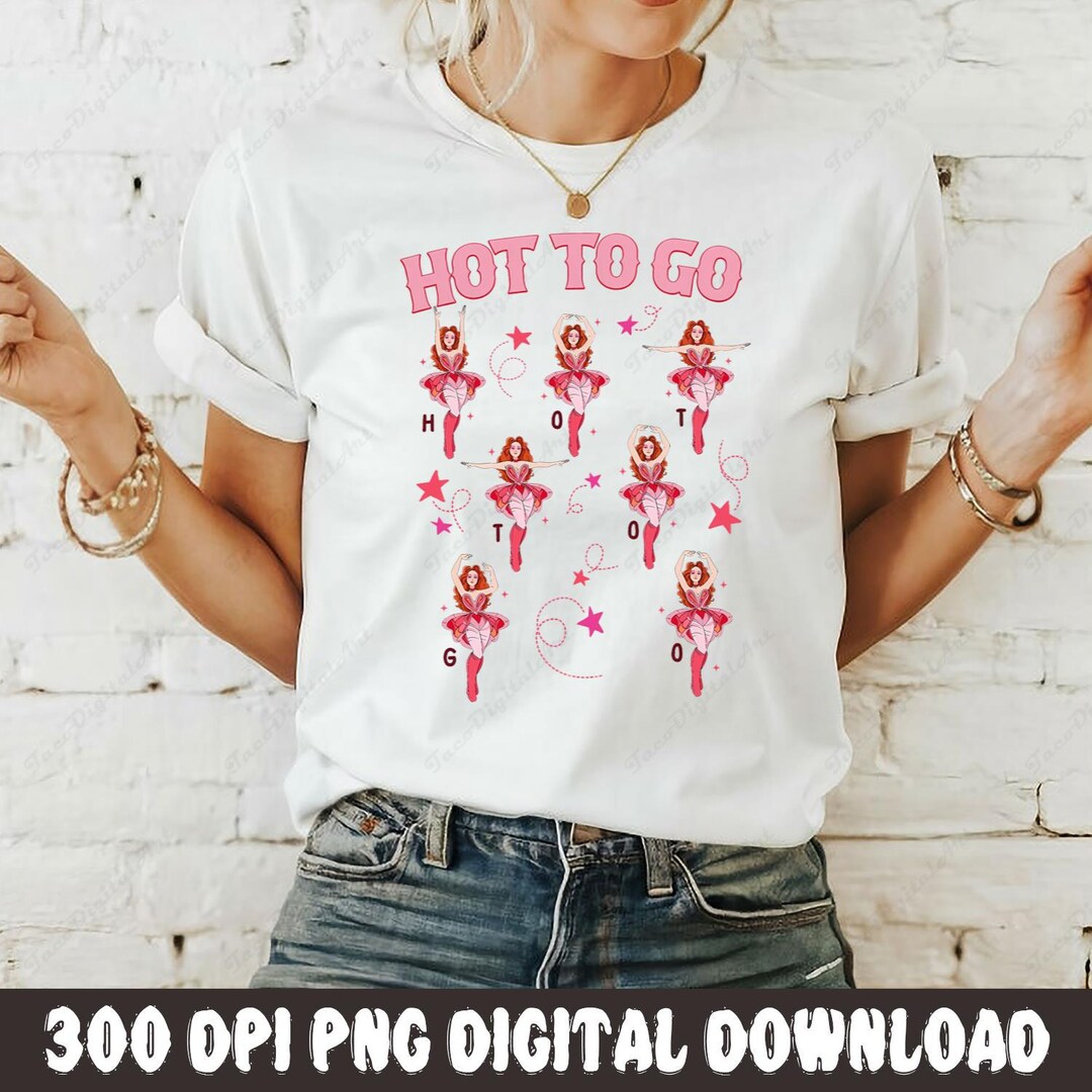 Hot to Go Pink Ballet, Dance Sublimation Design, Dancing Girl PNG ...
