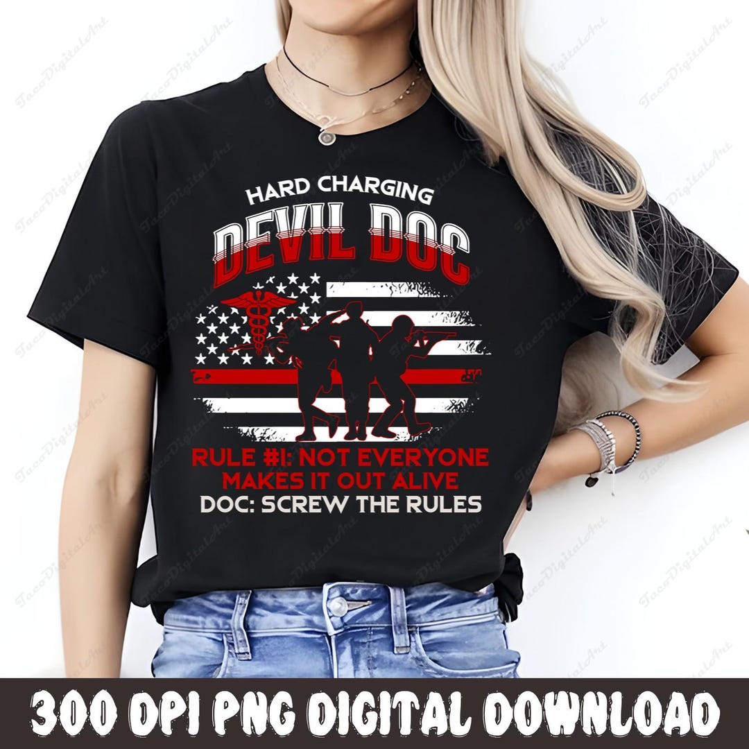 Devil Doc PNG, Medical Doc Design, Combat Medic Sublimation, Army Medic ...