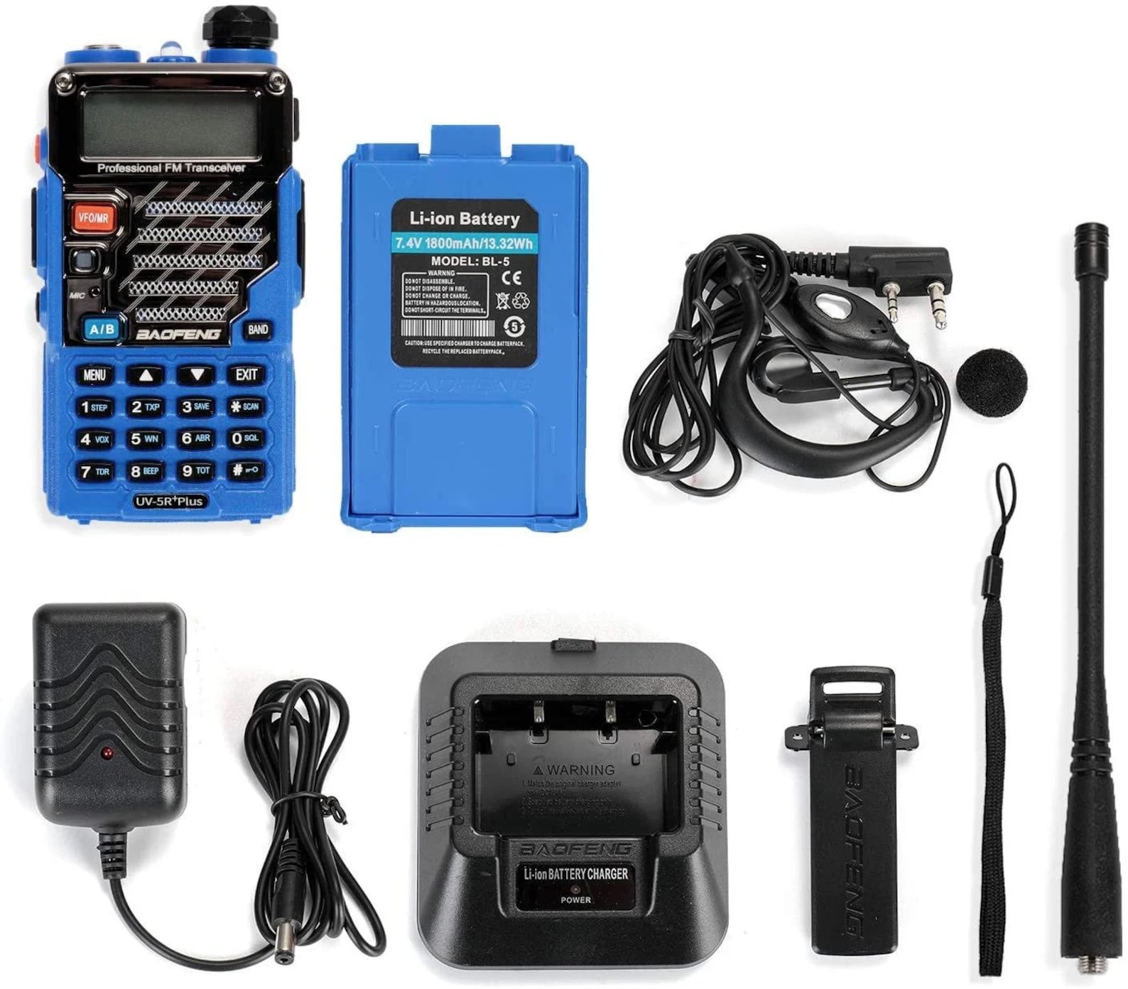 Custom Police Scanner Radio FM Transceiver - Fully Programmed - Blue - Etsy