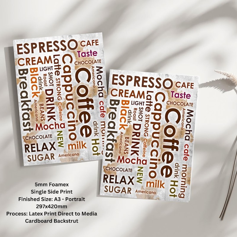 Coffee Word Art - Etsy