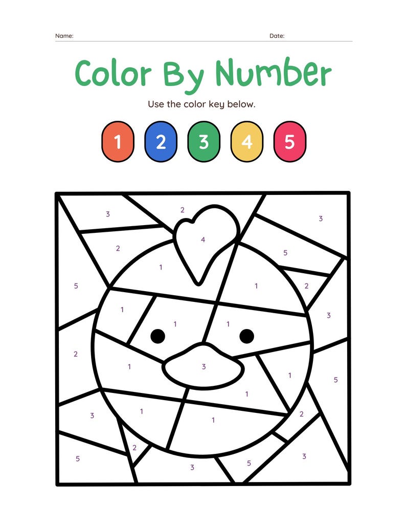 Color by Number - Etsy