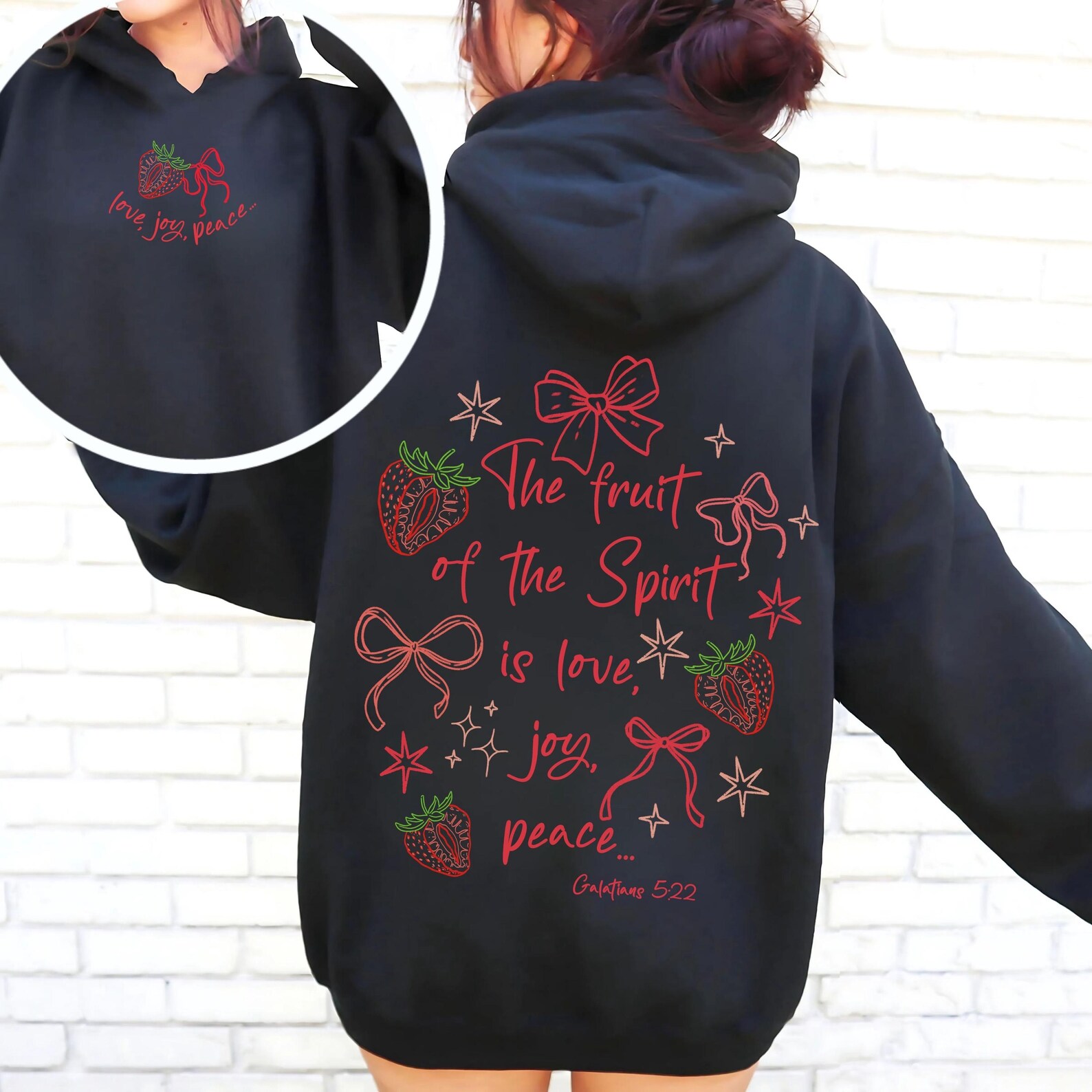 Fruit of the Spirit PNG: Religious Love Peace Joy Strawberry Coquette ...