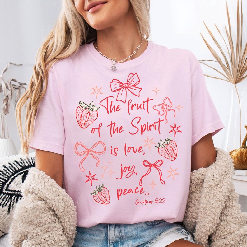 Fruit of the Spirit PNG: Religious Love Peace Joy Strawberry Coquette ...