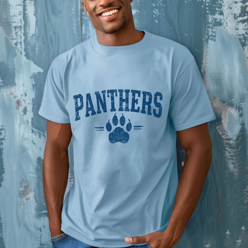 Distressed / Solid Panthers PNG, Game Day Mascot Style Design ...