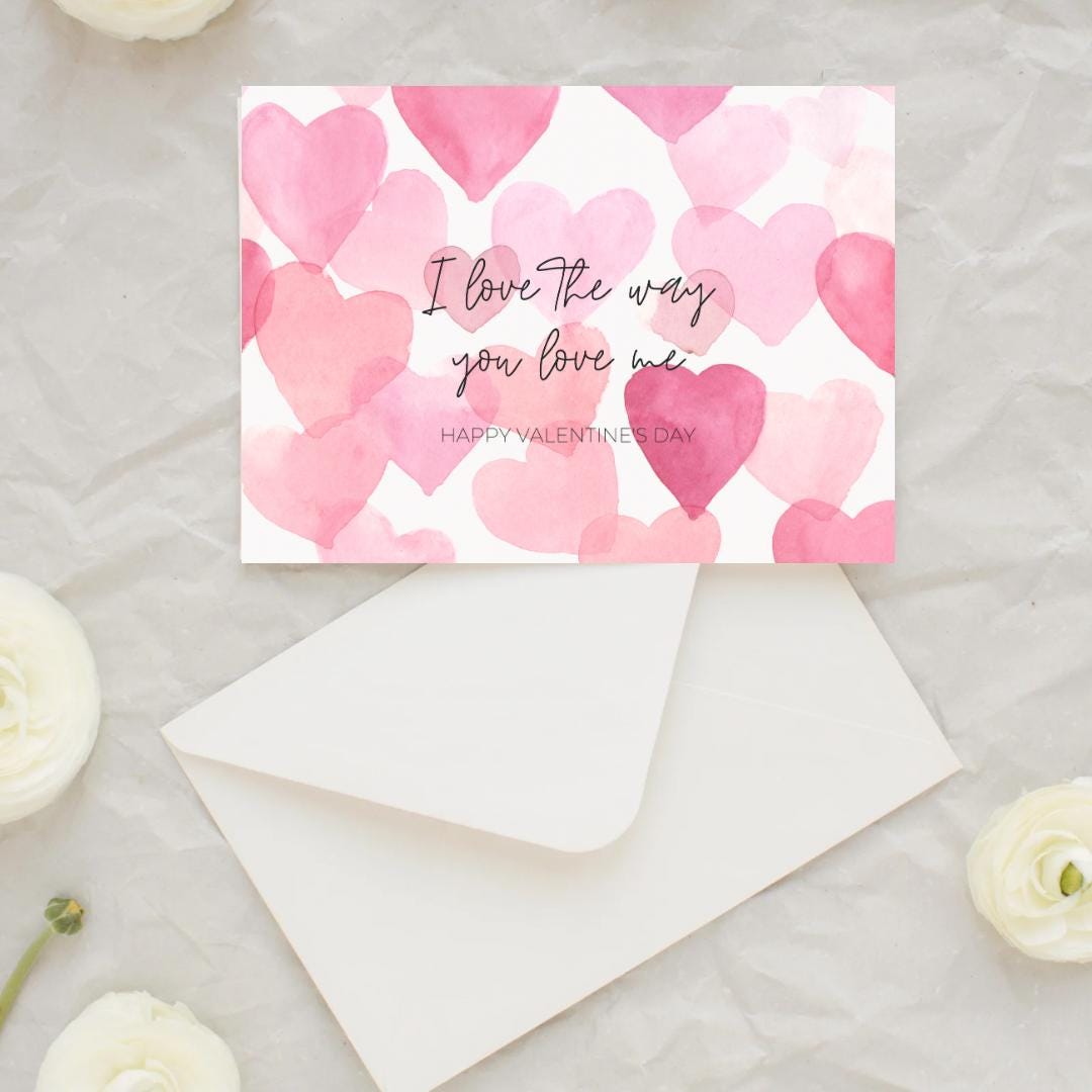 Valentines Day Card ,digital, Printable Card, Love, Friendship ...