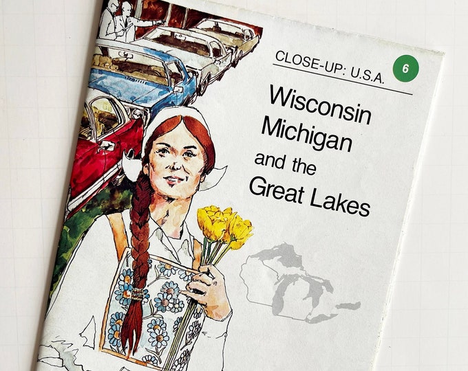National Geographic Map of Wisconsin Michigan and the Great Lakes 1986 ...
